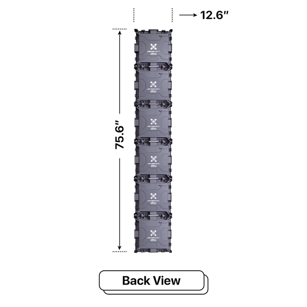 6x1 Commercial Outdoor LED Sign Board: P6, P8, P10