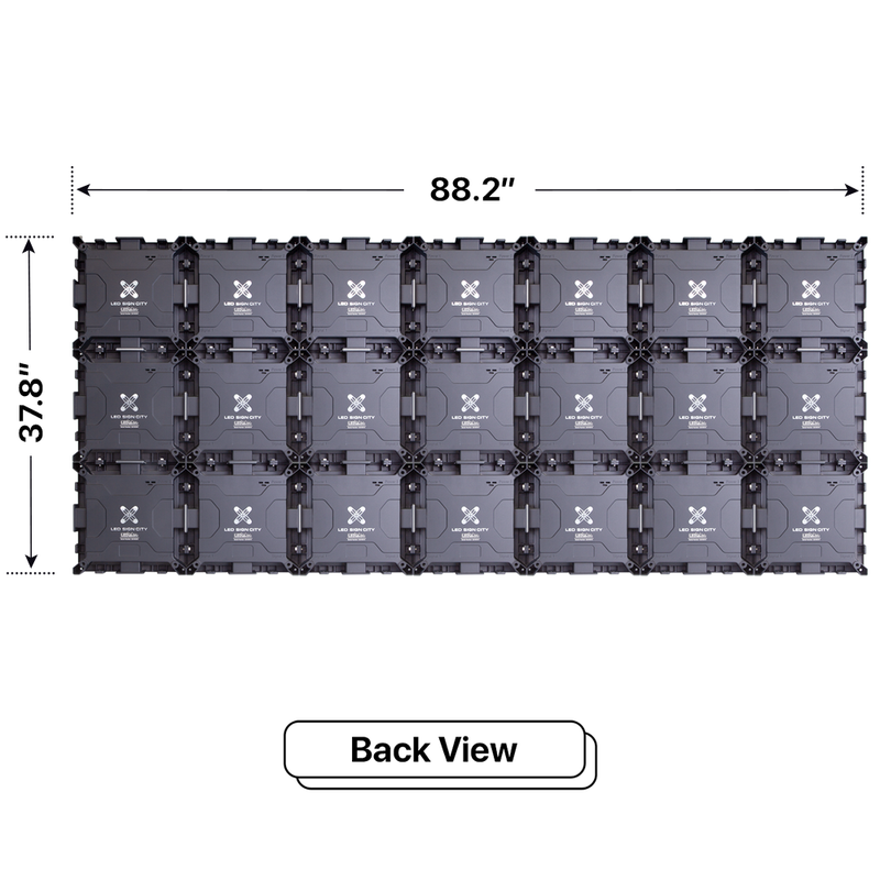 3x7 Commercial Outdoor LED Sign Board: P6, P8, P10