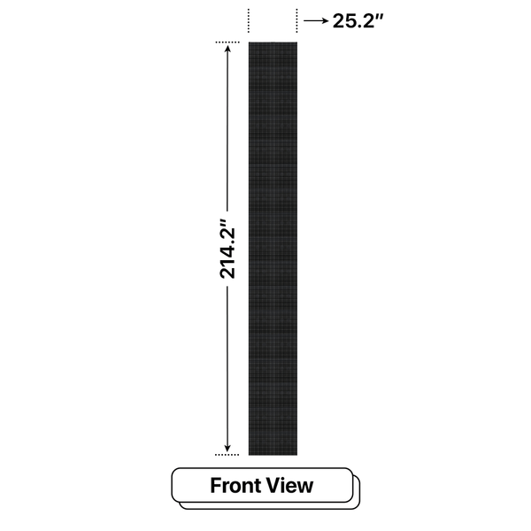 17’x2’ Outdoor Programmable LED Signs Double Sided