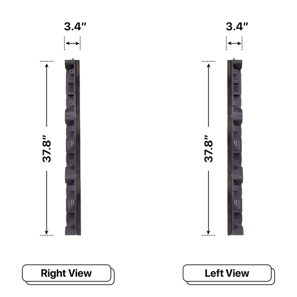 3’x12’ Double-Sided Outdoor LED Billboards with Long Warranty