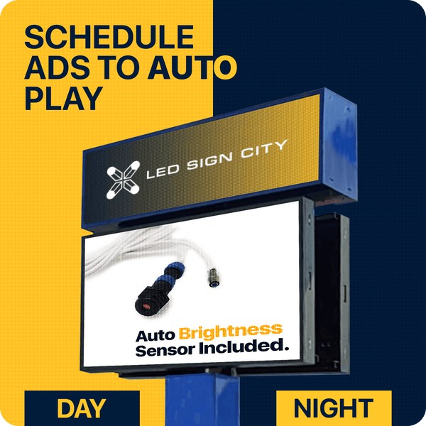 19'x12' Outdoor Programmable LED Signs Double Sided