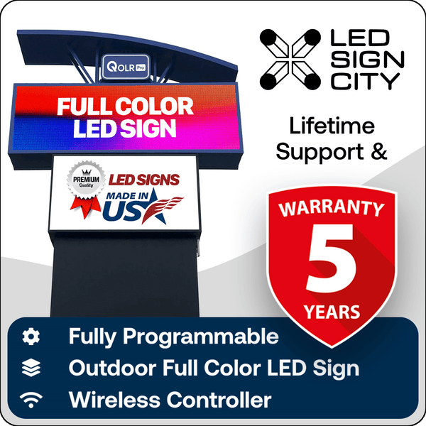 18'x4' Outdoor Programmable LED Signs Double Sided