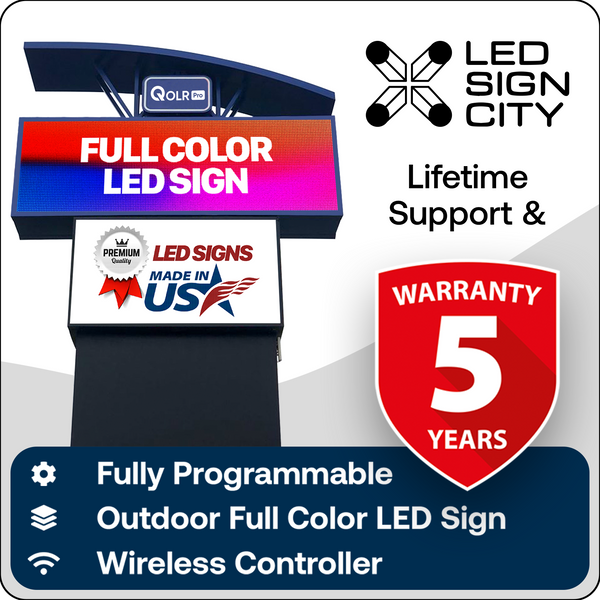 20'x4' Double-Sided Outdoor LED Billboards with Long Warranty